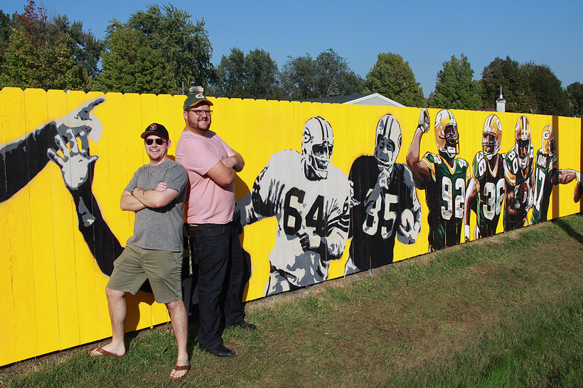 Painting The Pack: Newest Packers Mural Celebrates 100th Season ...